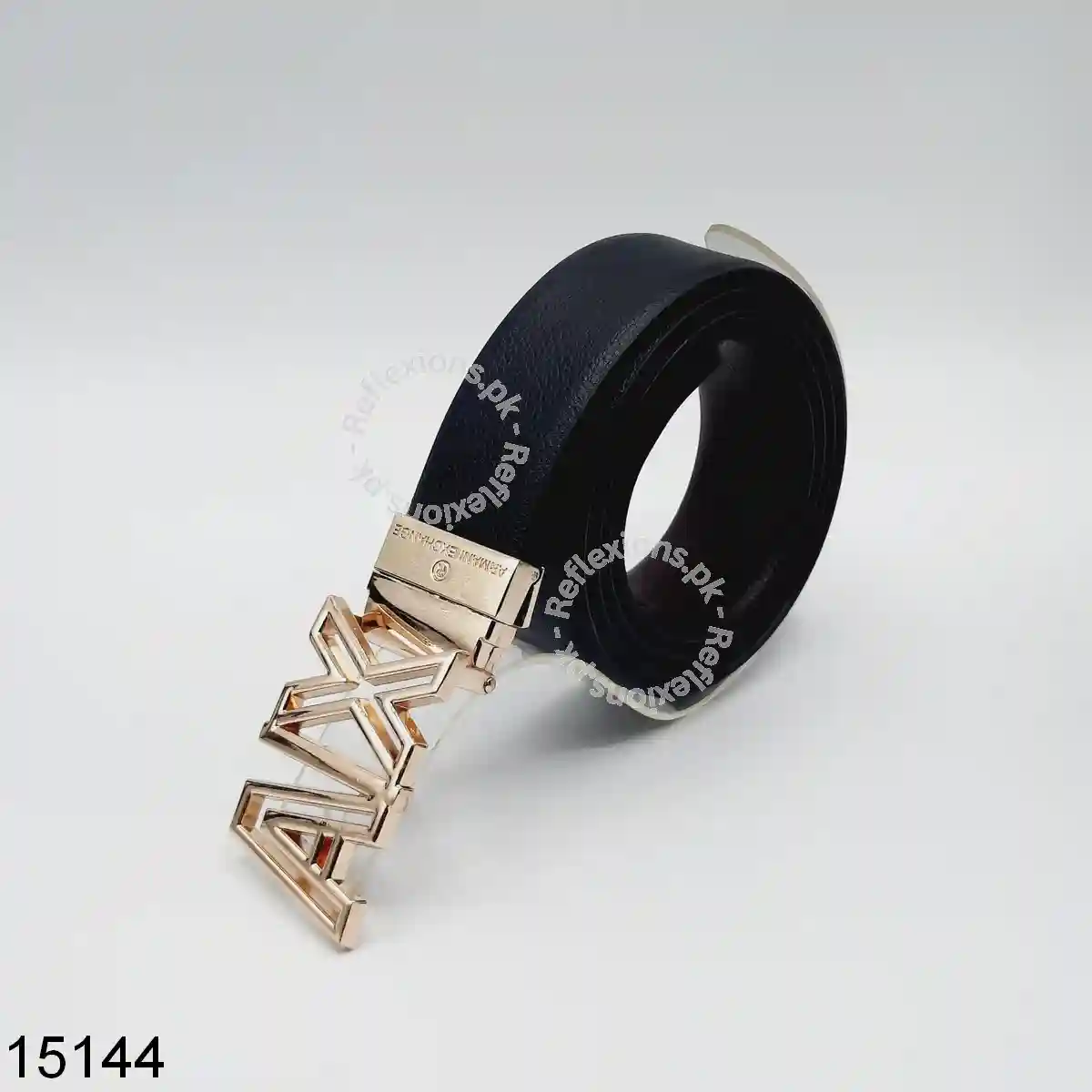 Golden AX PU Leather - Reversible Belt for Men-257 - Classic - Reflexions