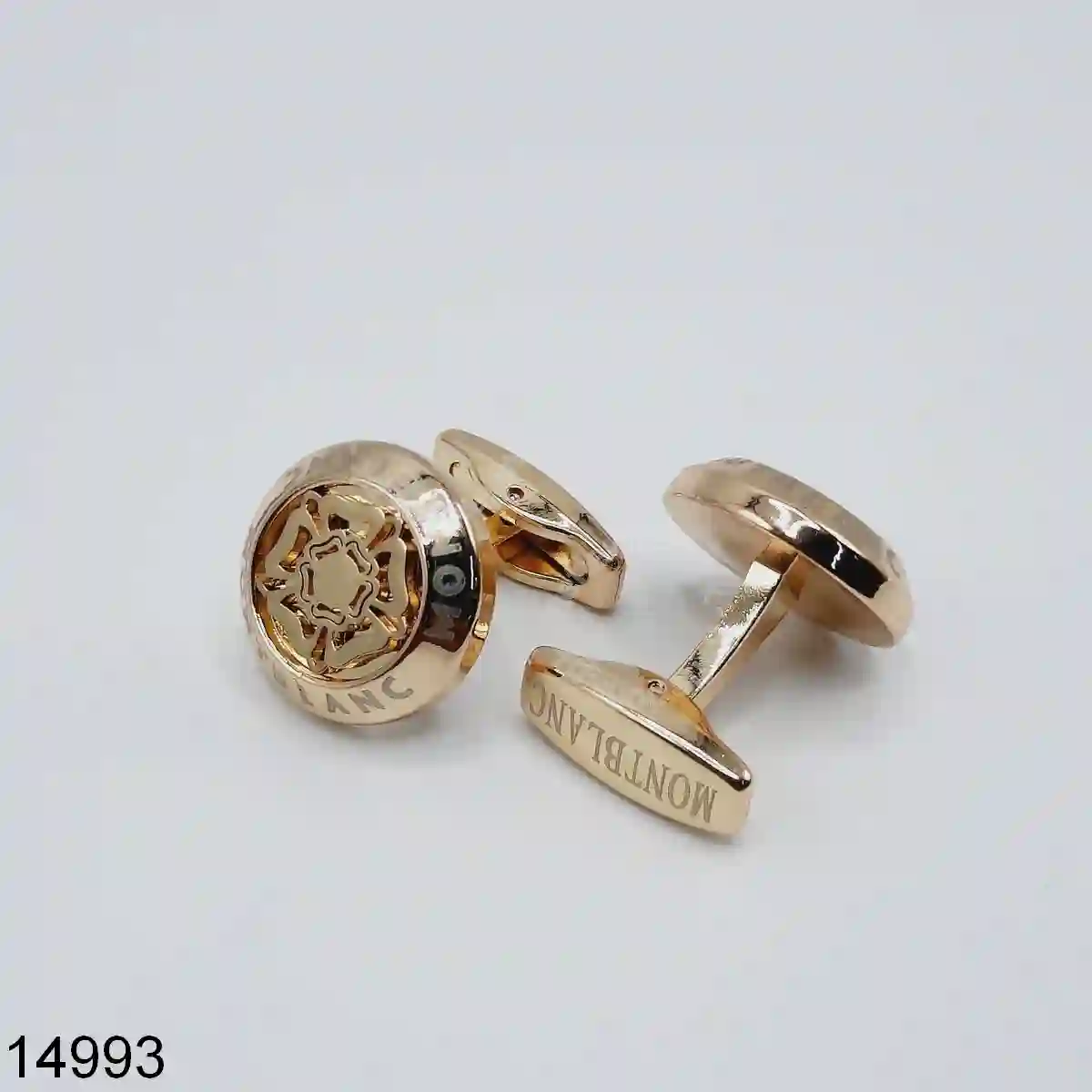 Buy Cufflinks for Men Golden Round Domed 914 - Reflexions
