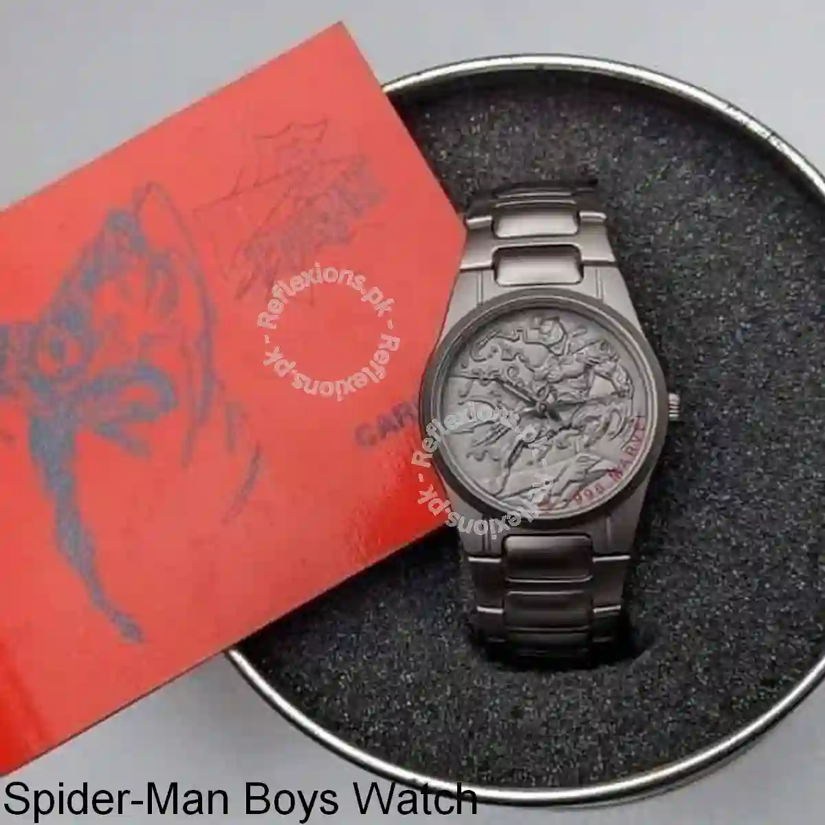 Buy Spider-Man Boys Watch with Tin Box 2025 - Reflexions
