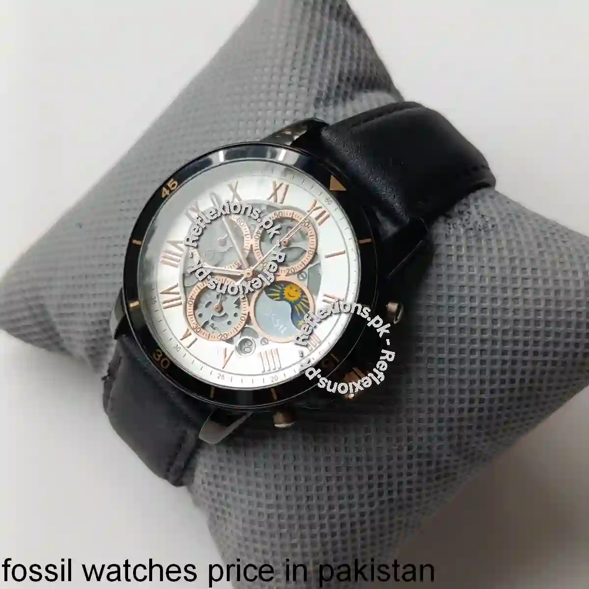 Buy Mens Fossil Watches Price in Pakistan-Chronograph White Dial 42mm